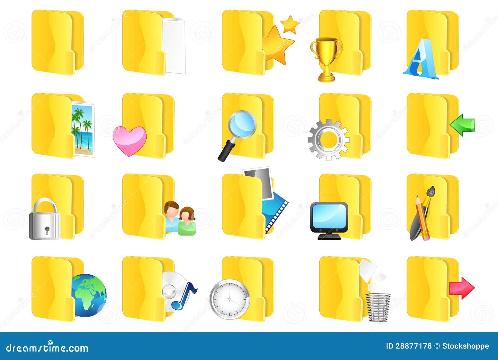 Folder Application stock vector. Illustration of application - 28877178