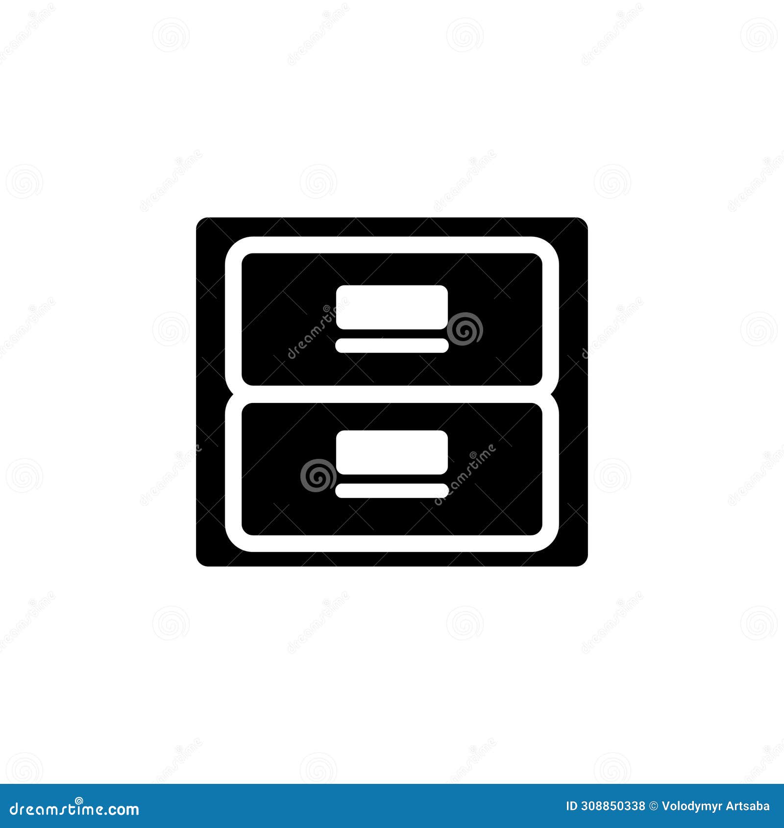 Folder Archive. Cabinet stock illustration. Illustration of database ...