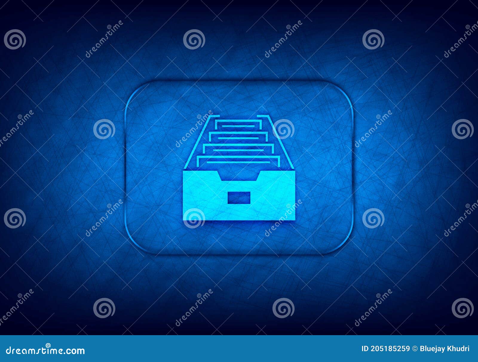 Folder Archive Cabinet Icon Abstract Digital Design Blue Background ...