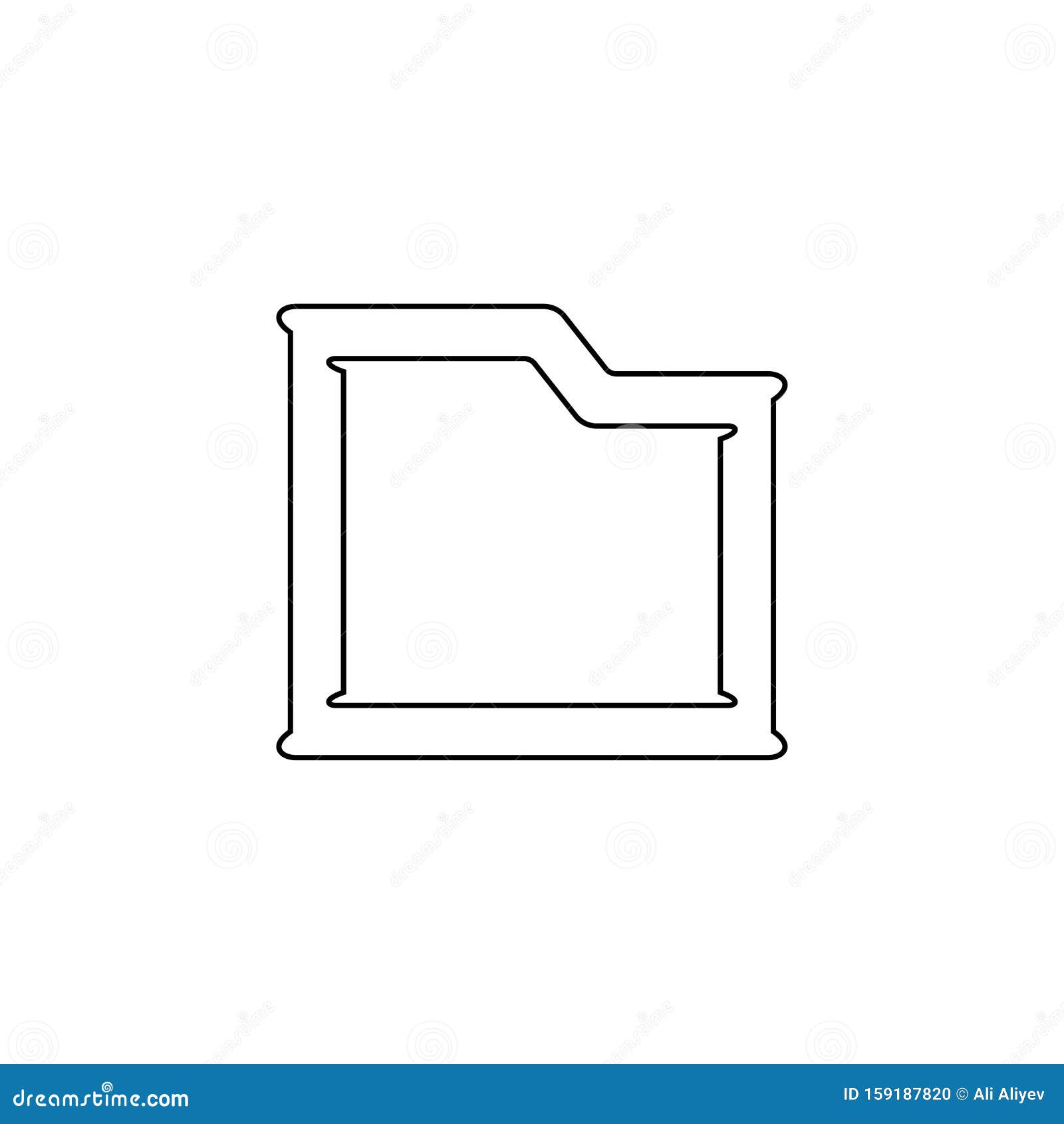 Folder Icon. File Archive Symbol Stock Vector - Illustration of sign ...