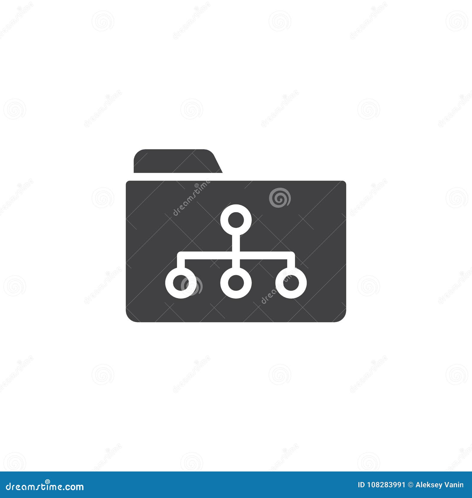 Folder Archive Structure Icon Vector Stock Vector - Illustration of ...