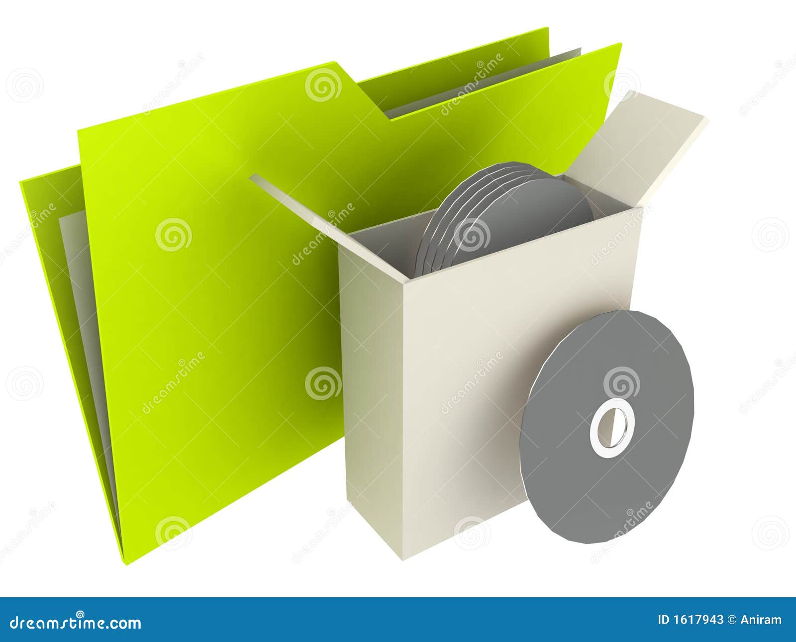 Folder Back-Up stock illustration. Illustration of office - 1617943
