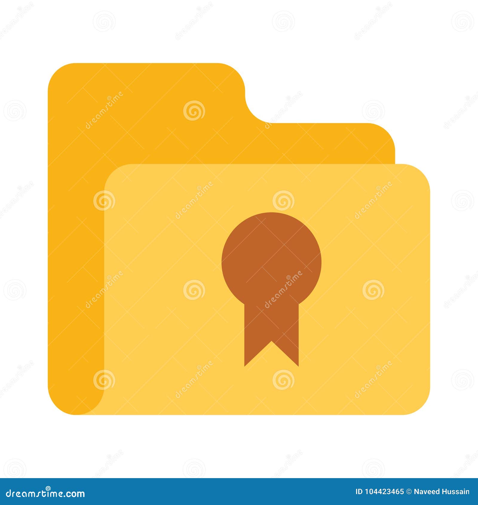 Folder Badge Color VECTOR Icon Stock Vector - Illustration of apps ...