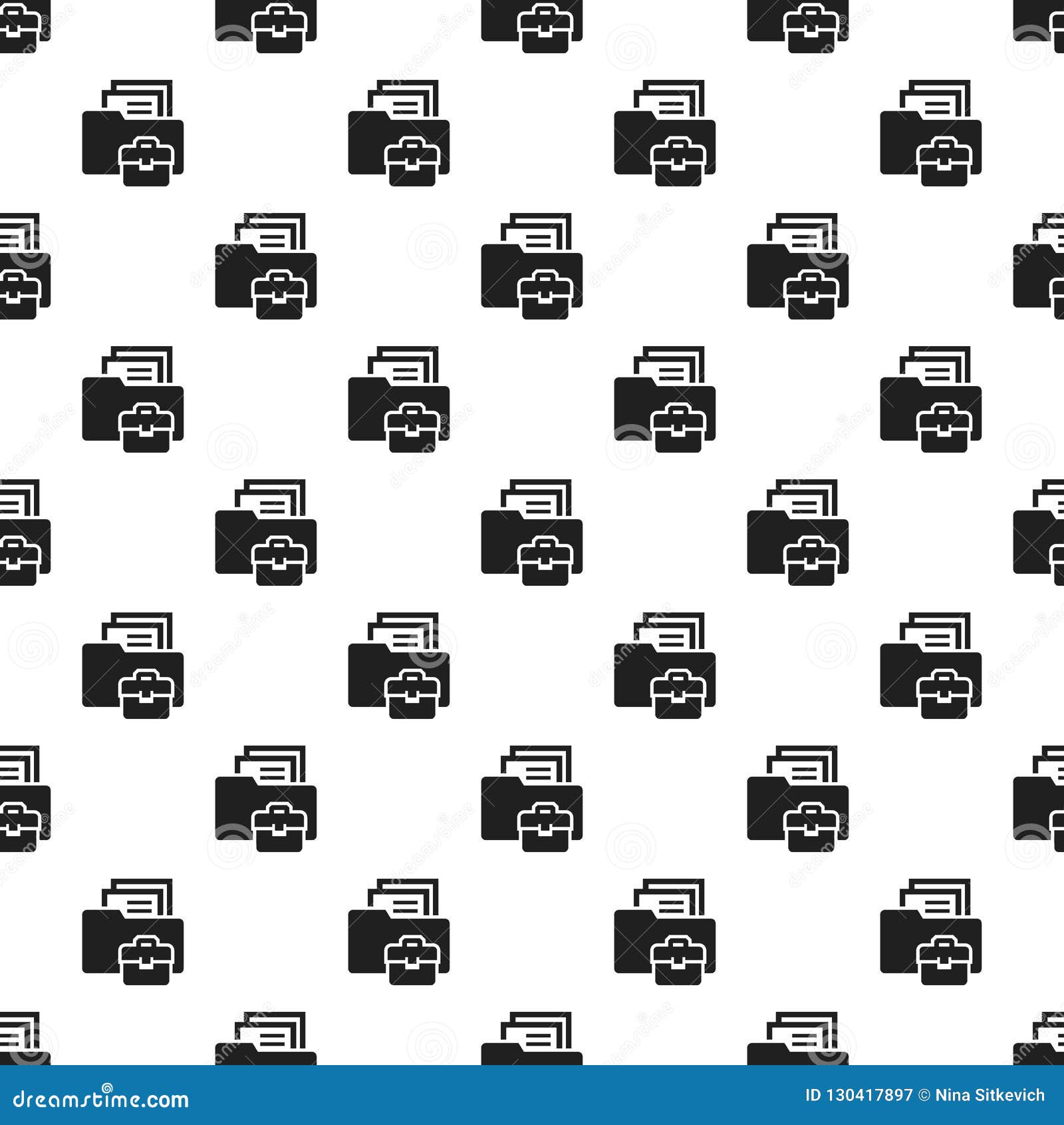 Folder Briefcase Pattern Seamless Stock Vector - Illustration of repeat ...