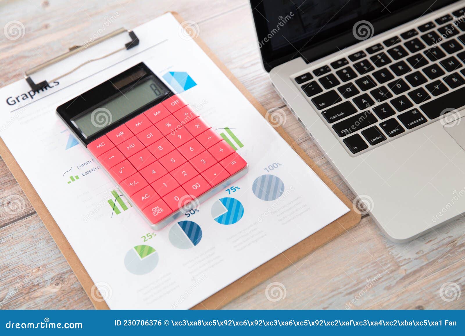 Folder and Calculator by Laptop Editorial Photo - Image of economy ...