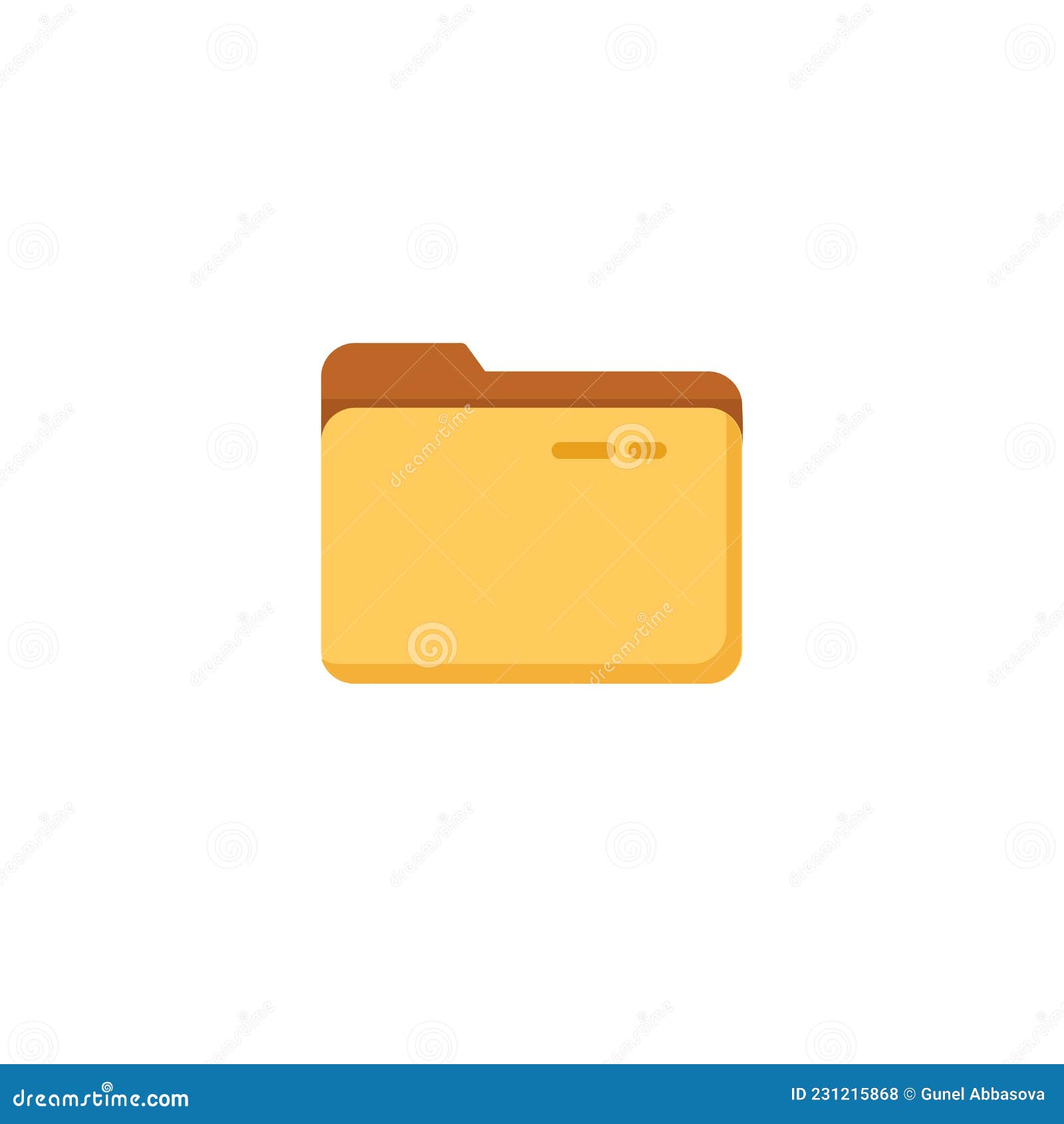 Folder Clipart. Folder Colorful Flat Icon Stock Vector - Illustration ...