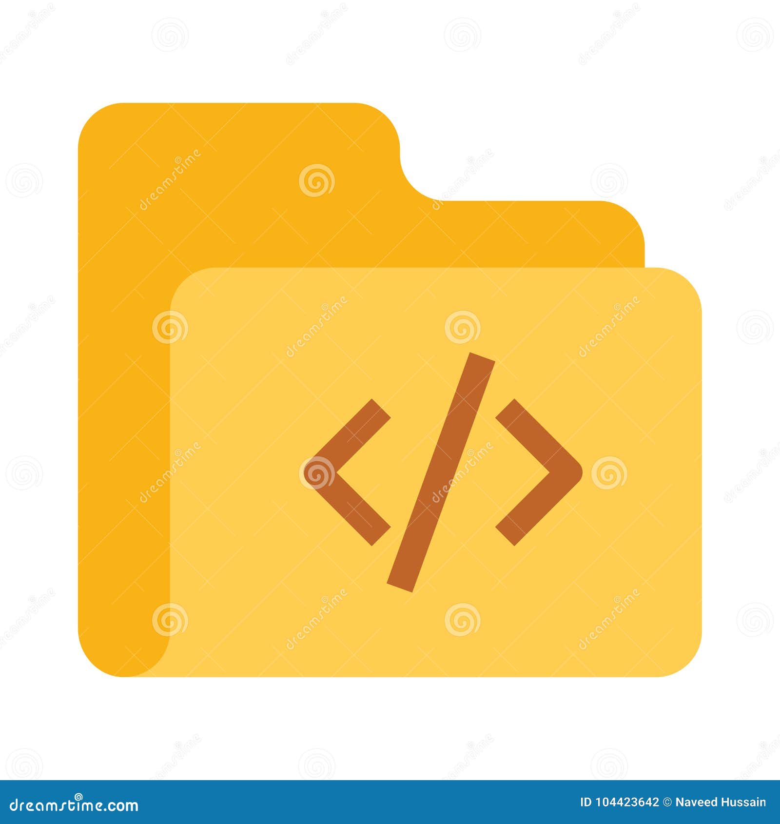 Folder Coding Color VECTOR Icon Stock Illustration - Illustration of ...