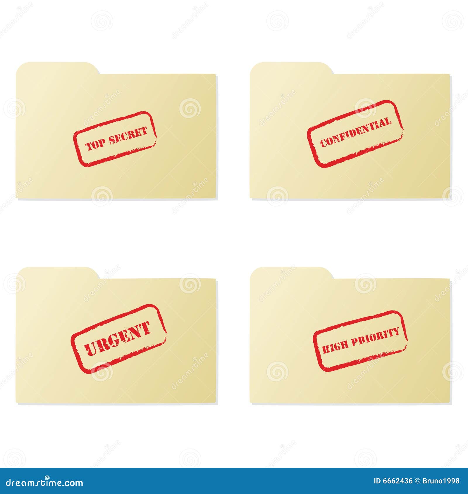 Folder collection 1 stock vector. Illustration of note - 6662436