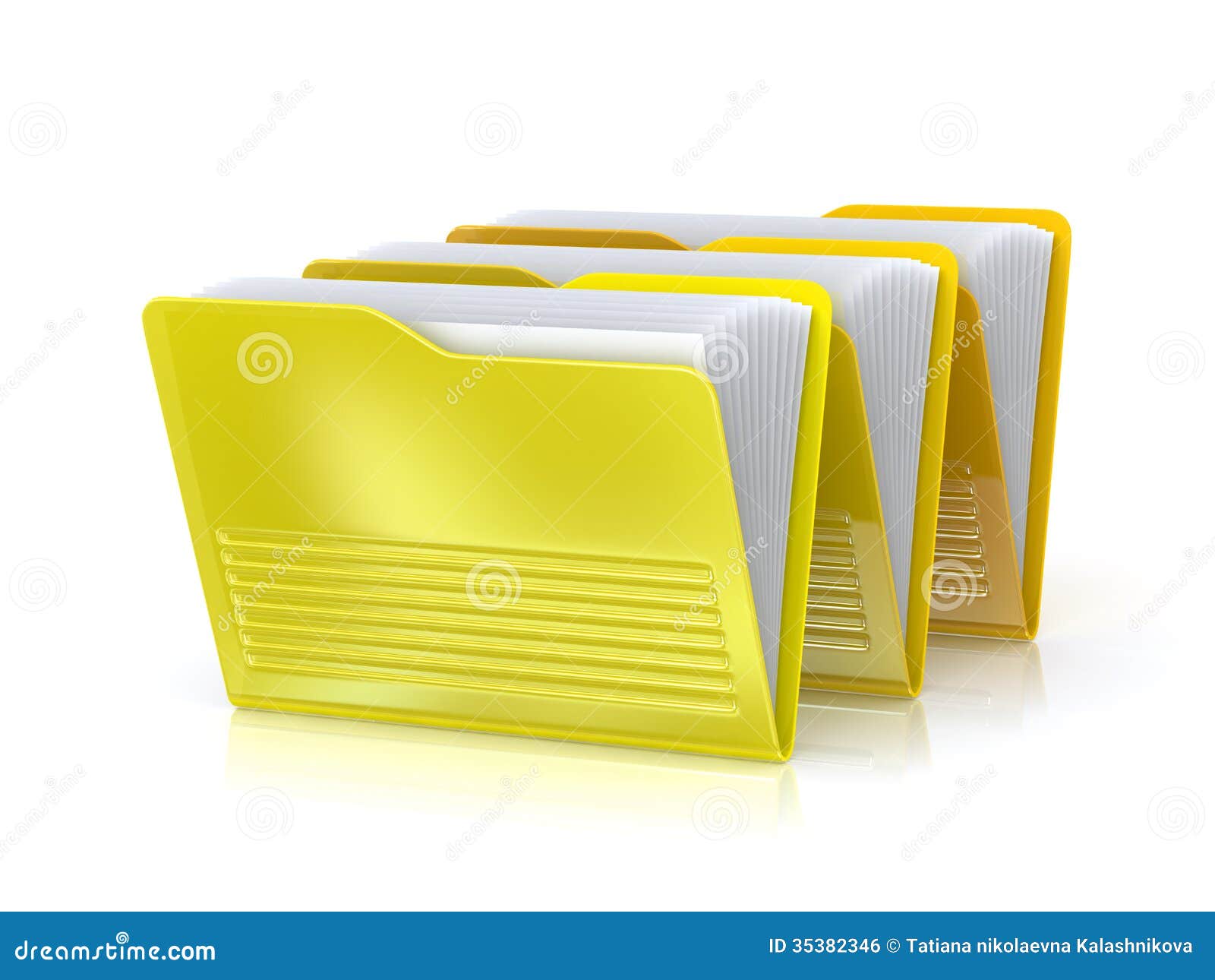 Folder stock illustration. Illustration of storage, information - 35382346