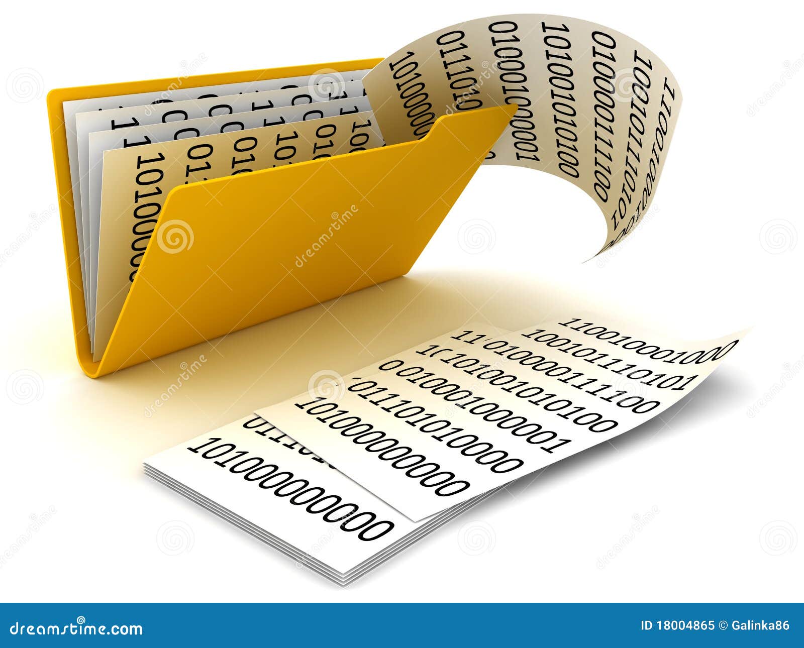 Folder and data stock illustration. Illustration of file - 18004865