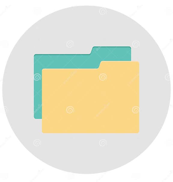 Folder, Data Folder Isolated Vector Icon that Can Be Easily Edit or ...