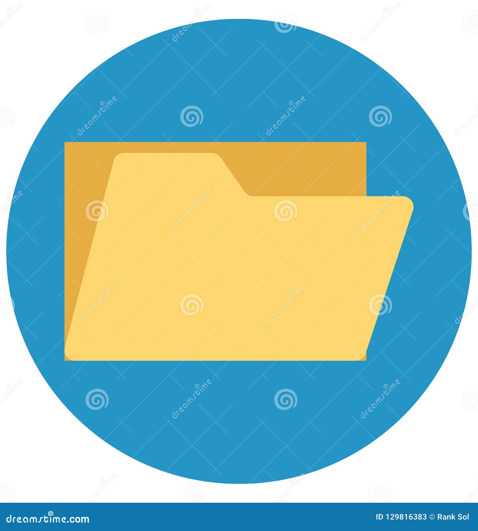 Folder, Data Folder, Isolated Vector Icons that Can Be Easily Modified ...