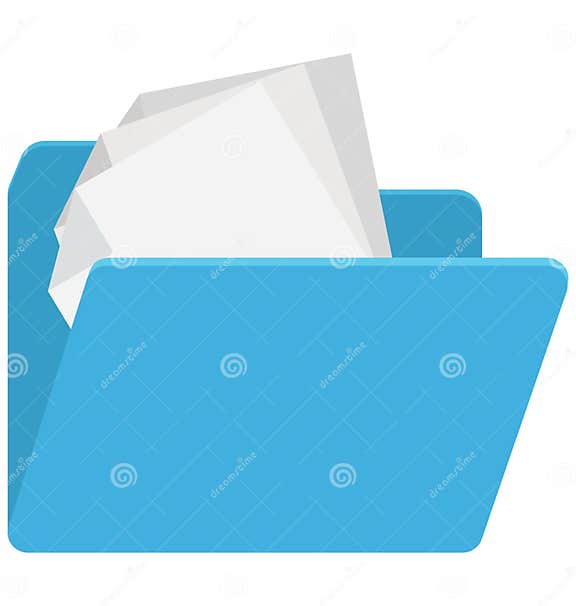 Folder, Data Folder Isolated Vector Icon that Can Be Easily Edit or ...