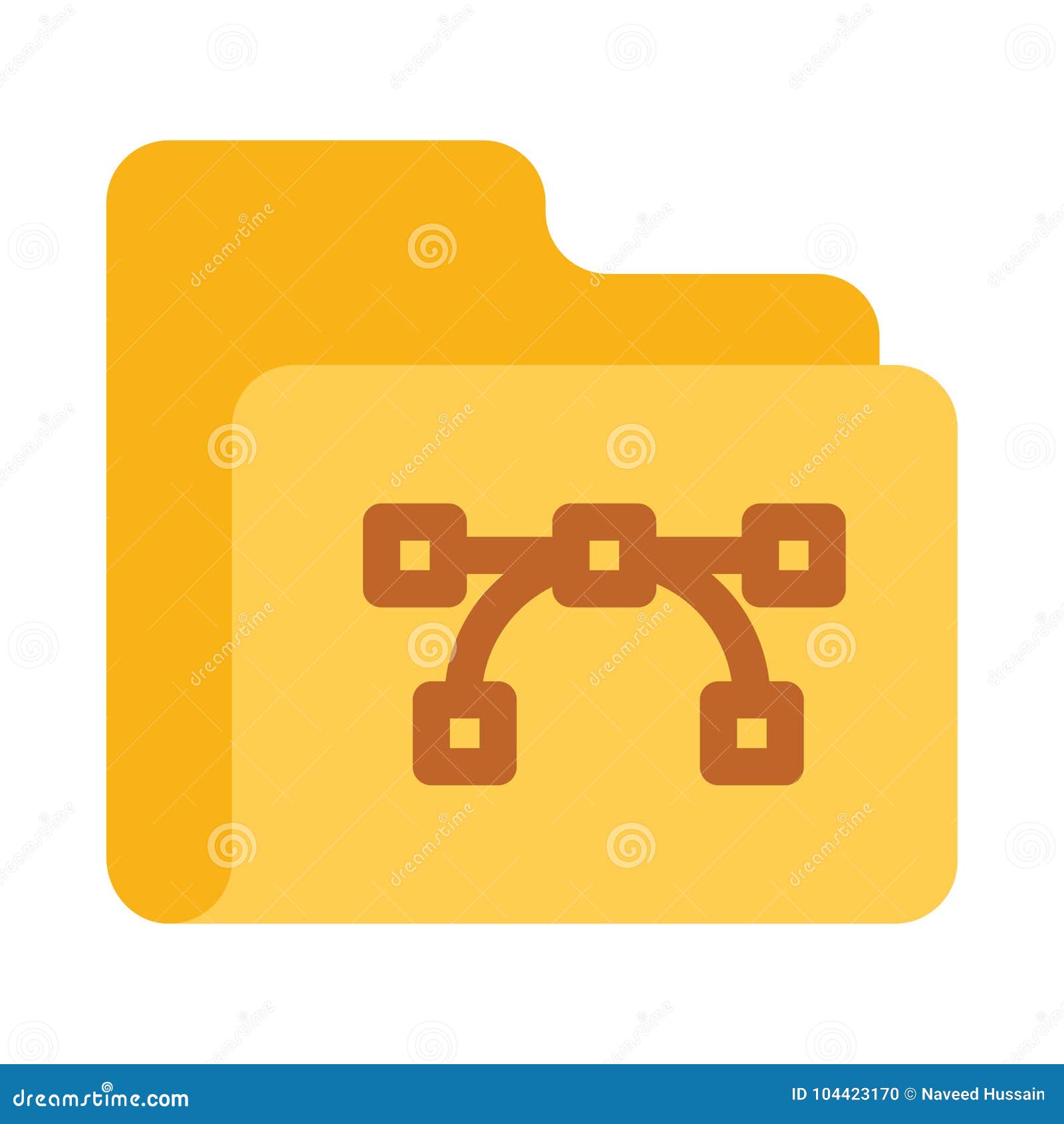 Folder Data Vector Flat Icon Stock Vector - Illustration of data ...