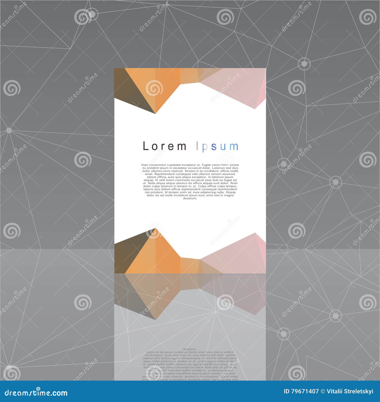 Folder Design Content Background. Stock Illustration - Illustration of ...