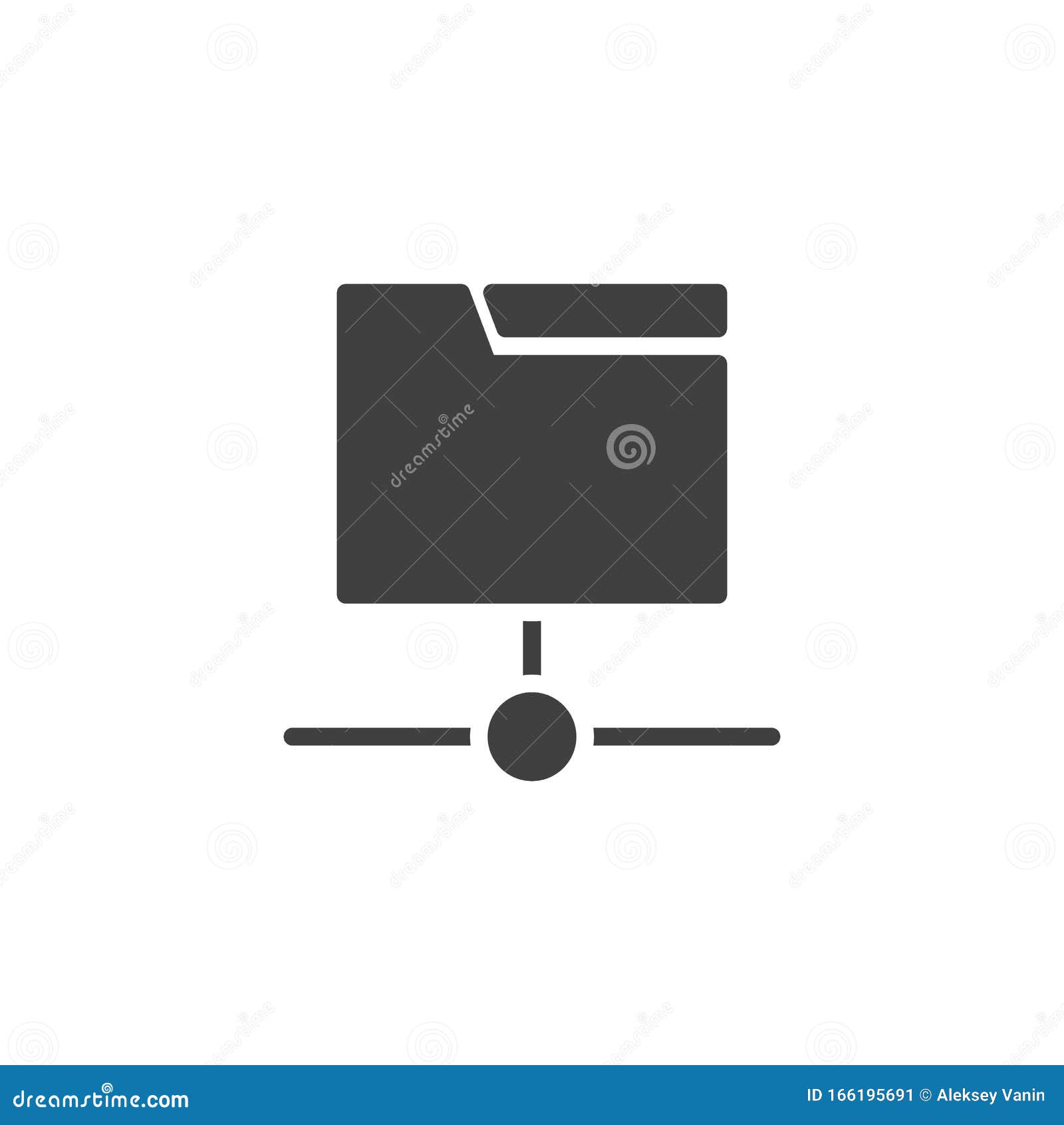 Folder Directory Connection Vector Icon Stock Vector - Illustration of ...