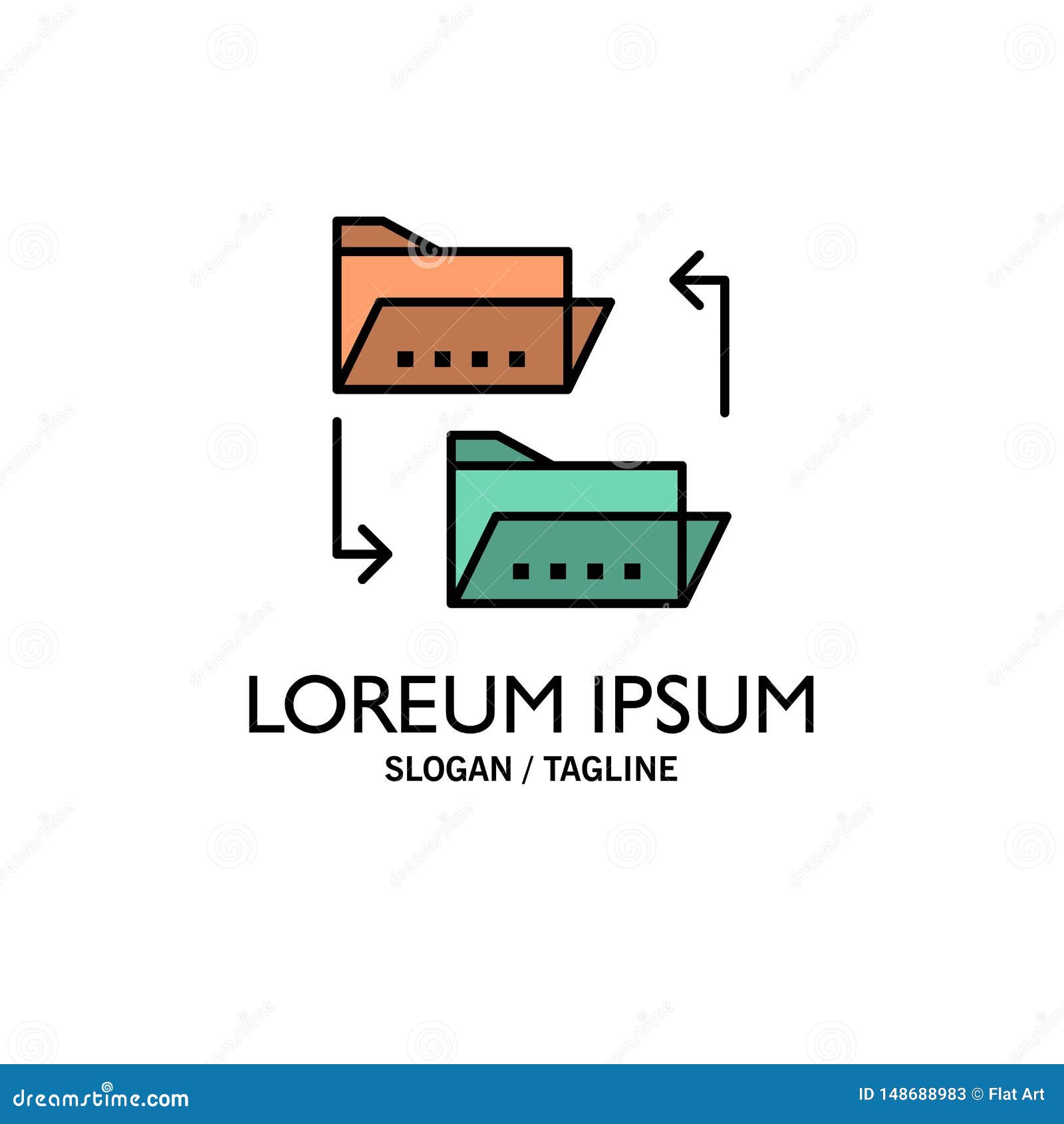 Folder, Document, File, File Sharing, Sharing Business Logo Template ...