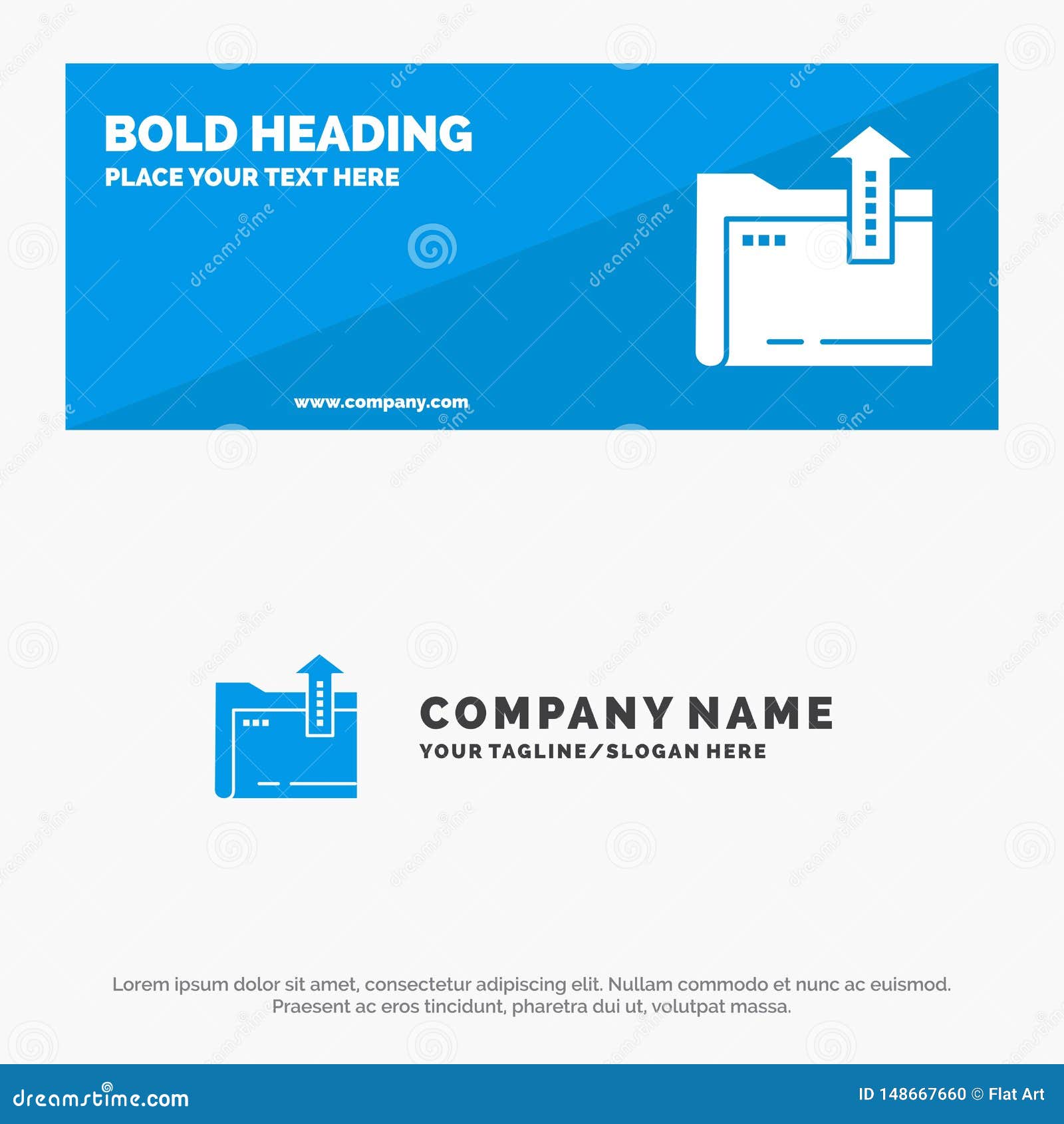 Folder, Document, File, Storage SOlid Icon Website Banner and Business ...