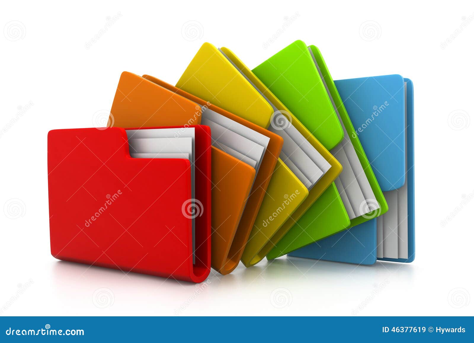 Folder with documents stock illustration. Illustration of bureaucracy ...