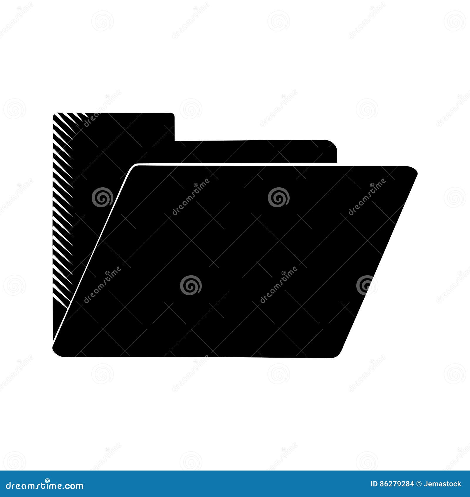 Folder File Document Archive Pictogram Stock Vector - Illustration of ...