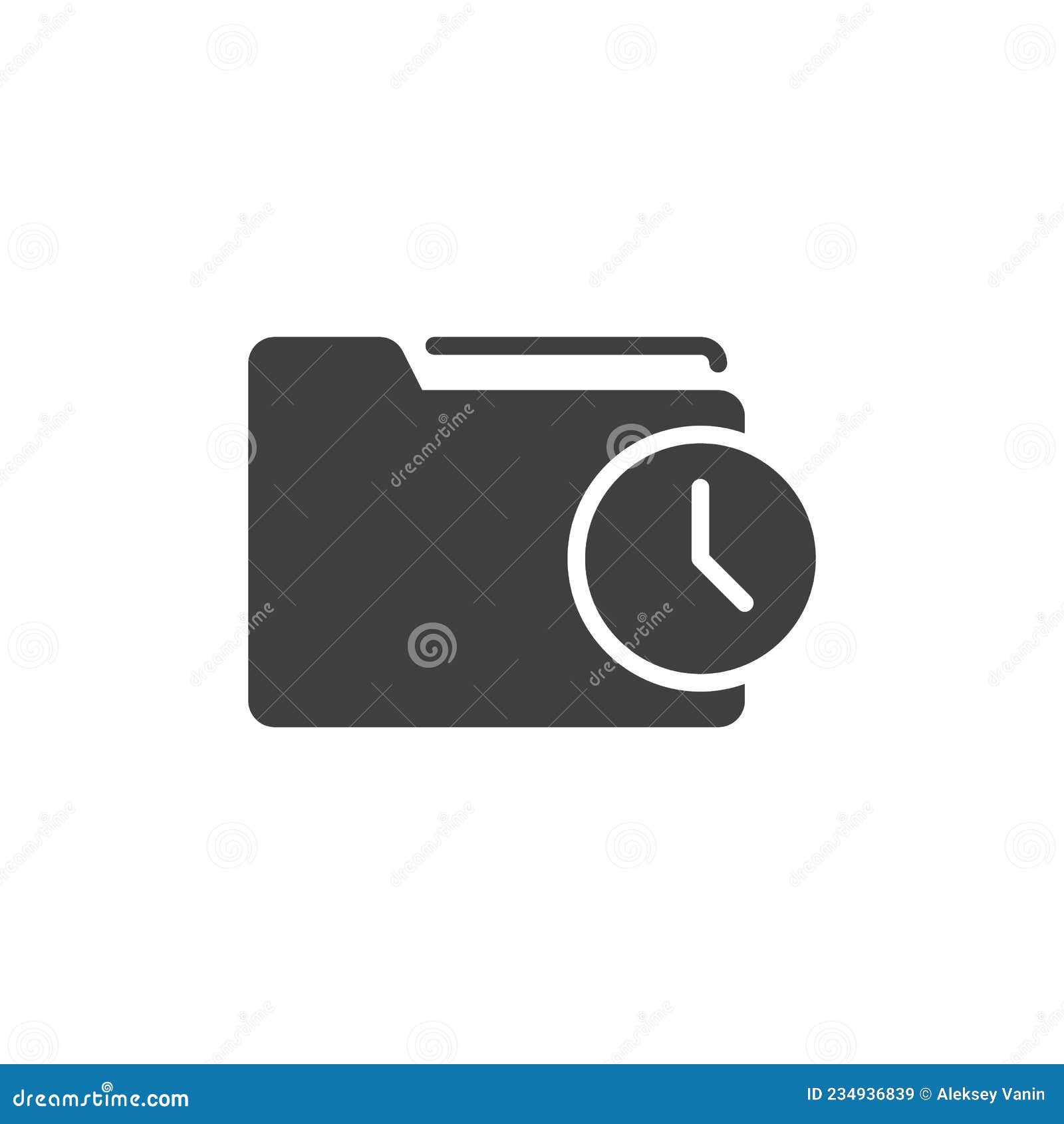 Folder File History Vector Icon Stock Vector - Illustration of clipart ...