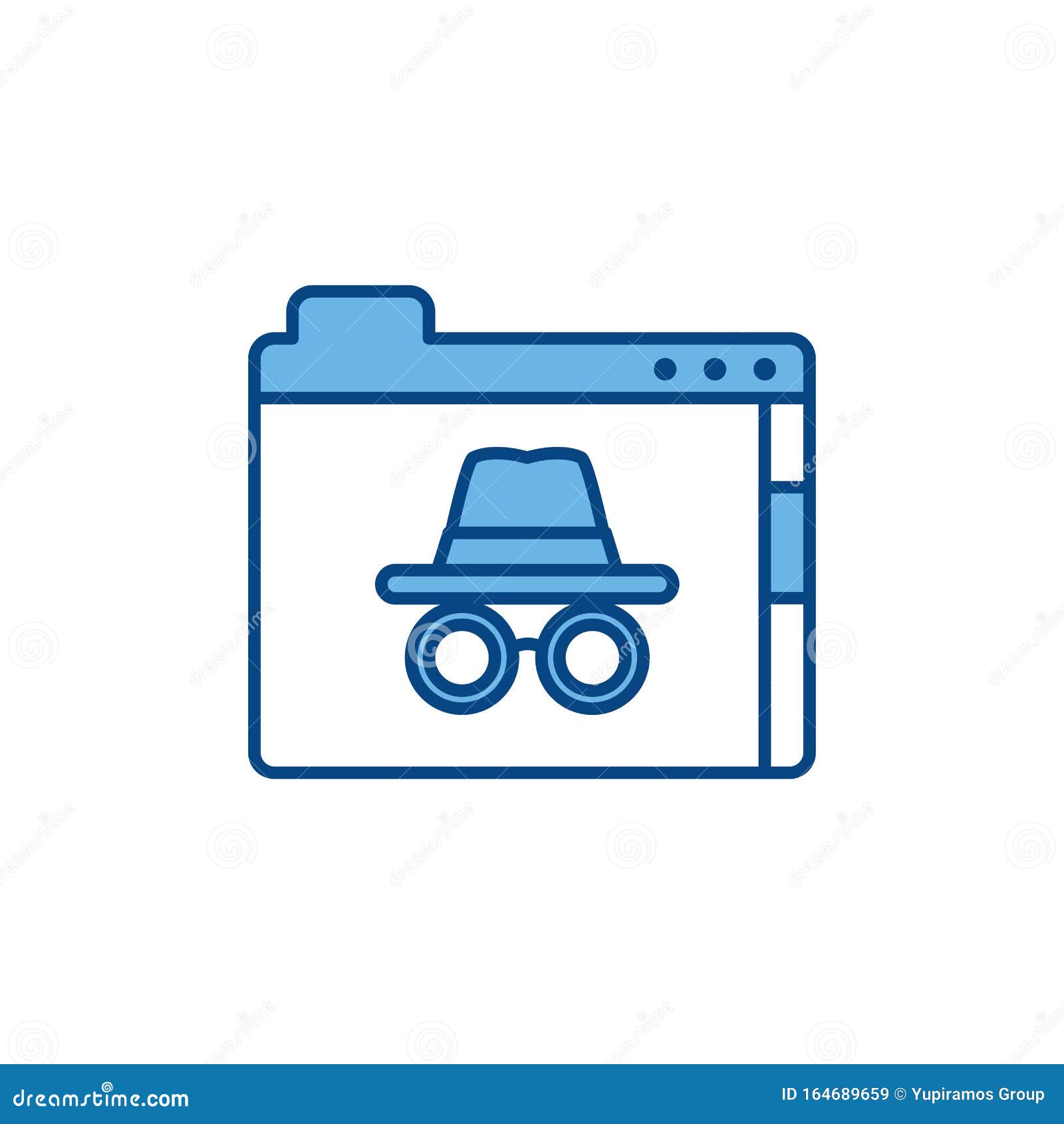 Folder File Internet Line and Fill Stock Vector - Illustration of icon ...