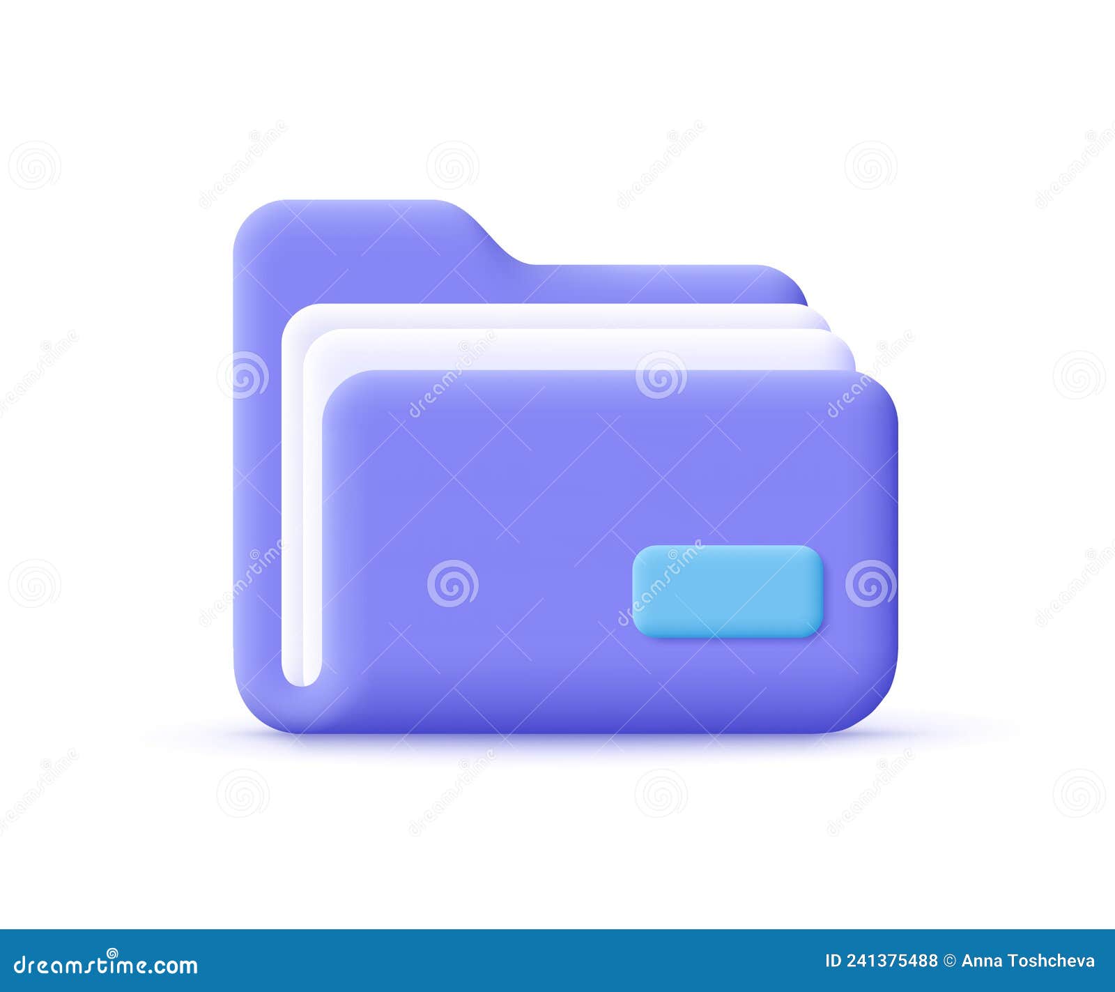 Folder with Files, Documents. File Management Concept Stock Vector ...