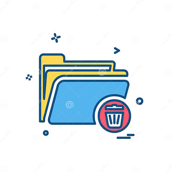Folder icon design vector stock vector. Illustration of isolated ...