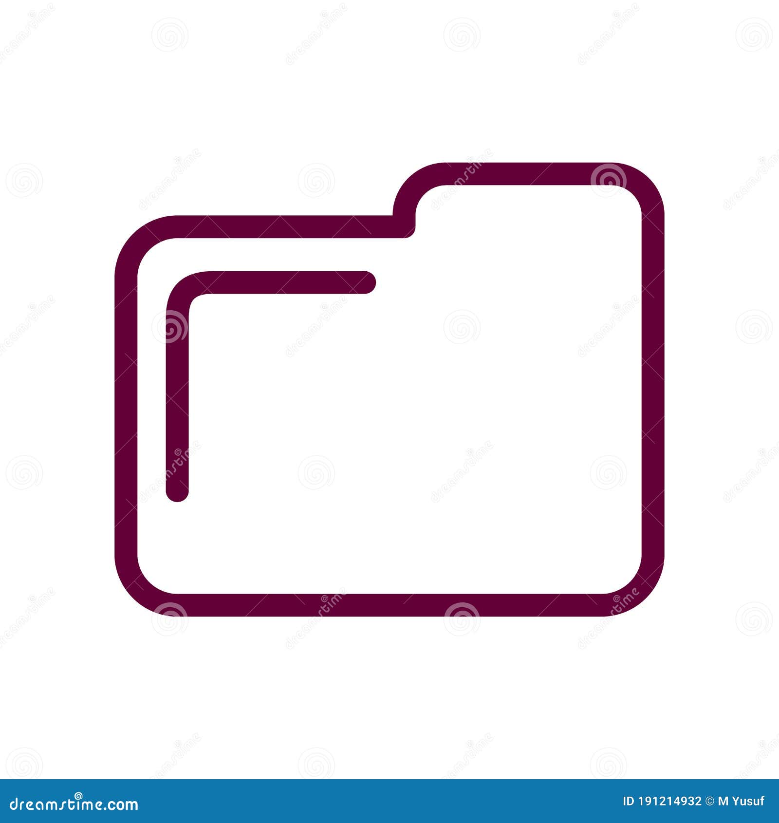Folder Icon. Drop Shadow Documents and Papers File Silhouette Symbol ...