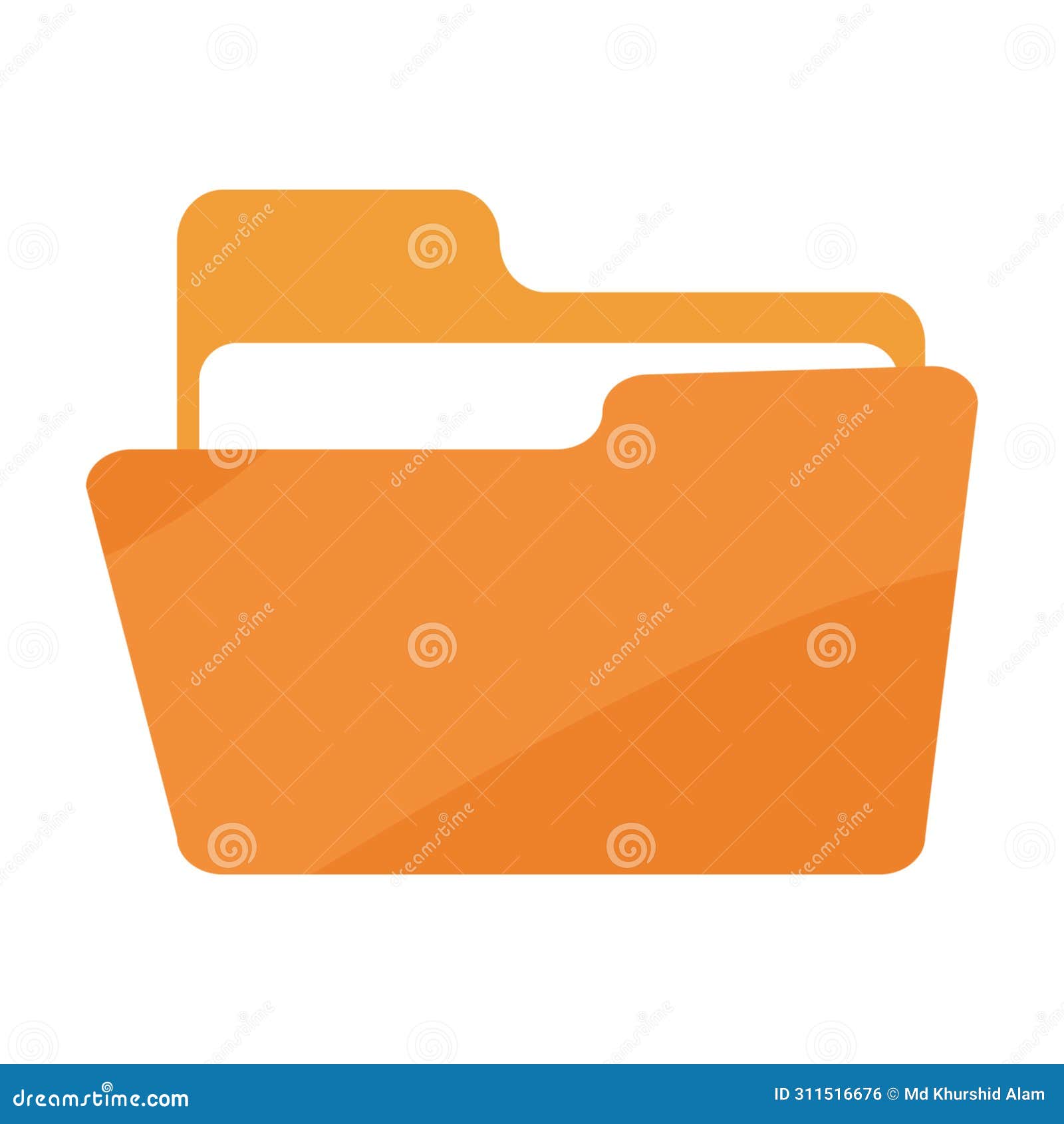 Folder Icon, File Icon. Folder Data Open and Close Concept. Computer Storage Media Server Data ...