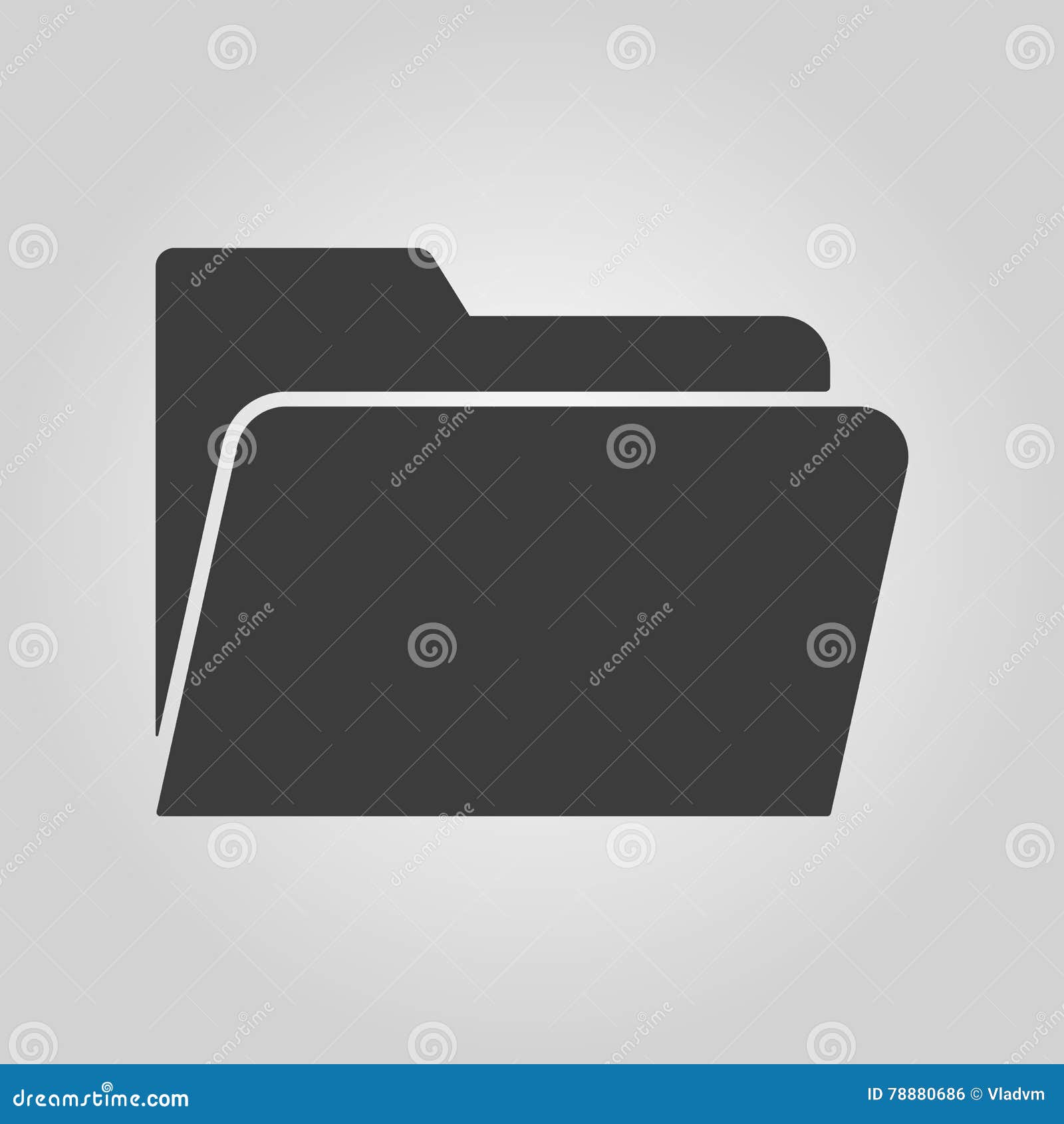 The Folder Icon. File Symbol Stock Vector - Illustration of folder ...