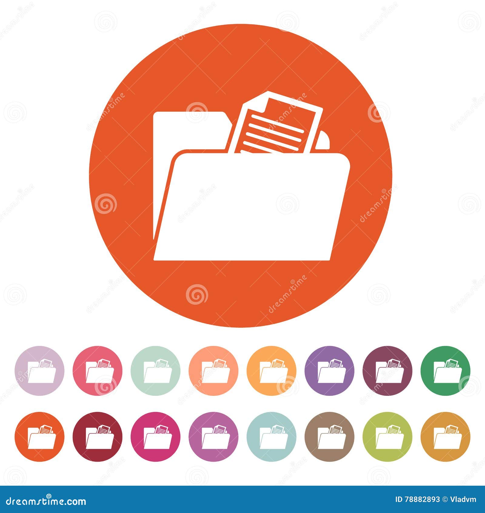 The Folder Icon. File Symbol Stock Vector - Illustration of empty ...