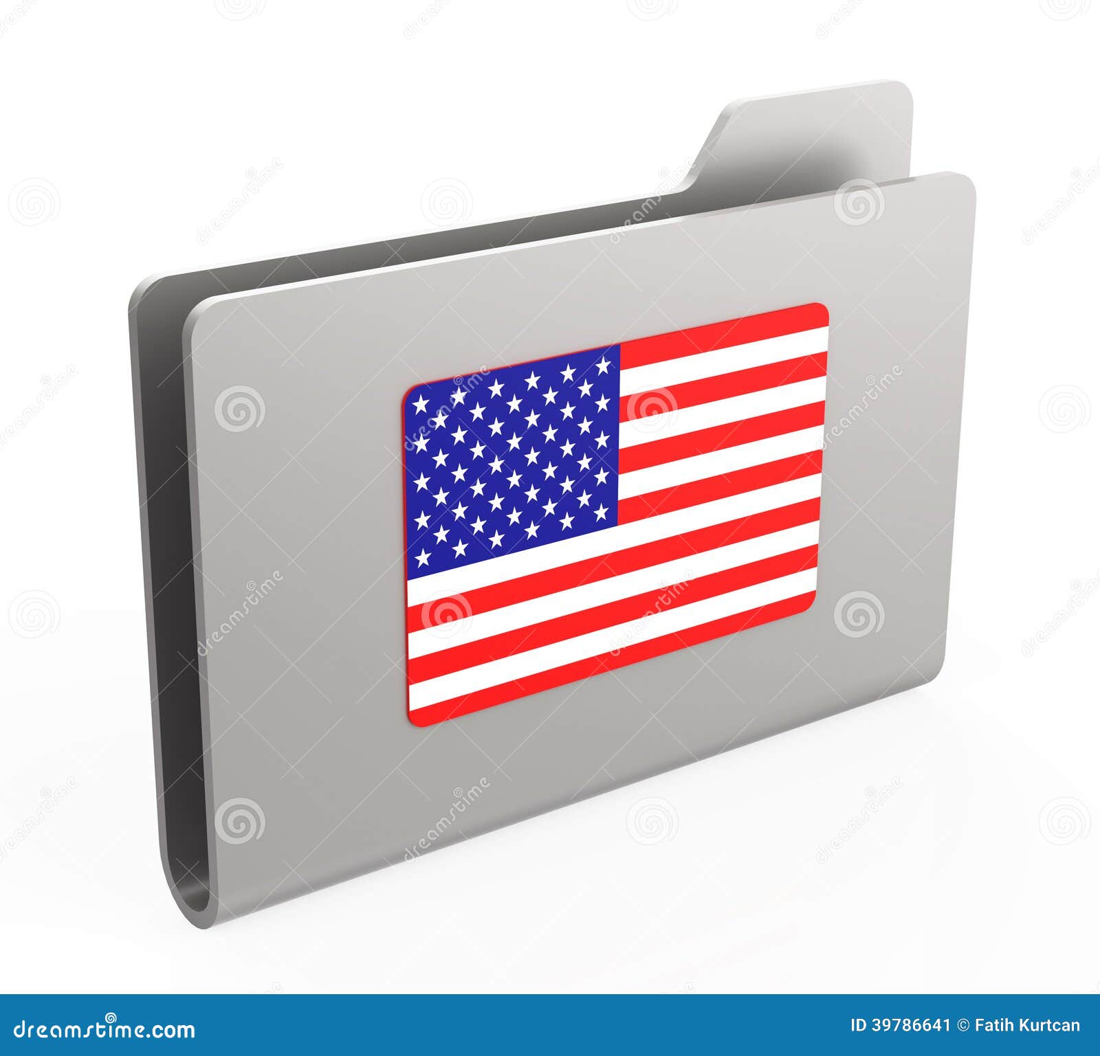 Folder icon and flag stock illustration. Illustration of symbol - 39786641