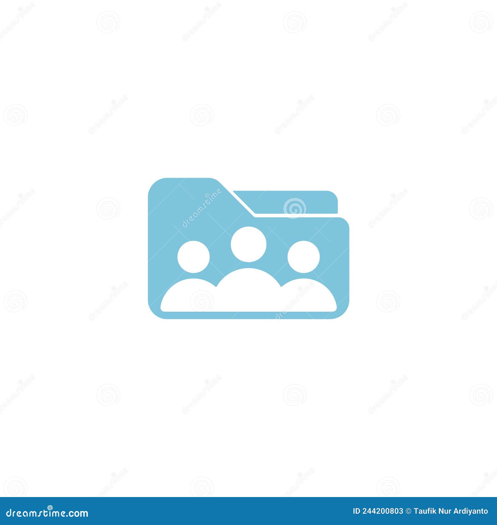 Folder Icon Flat Design Template Vector Stock Vector - Illustration of ...