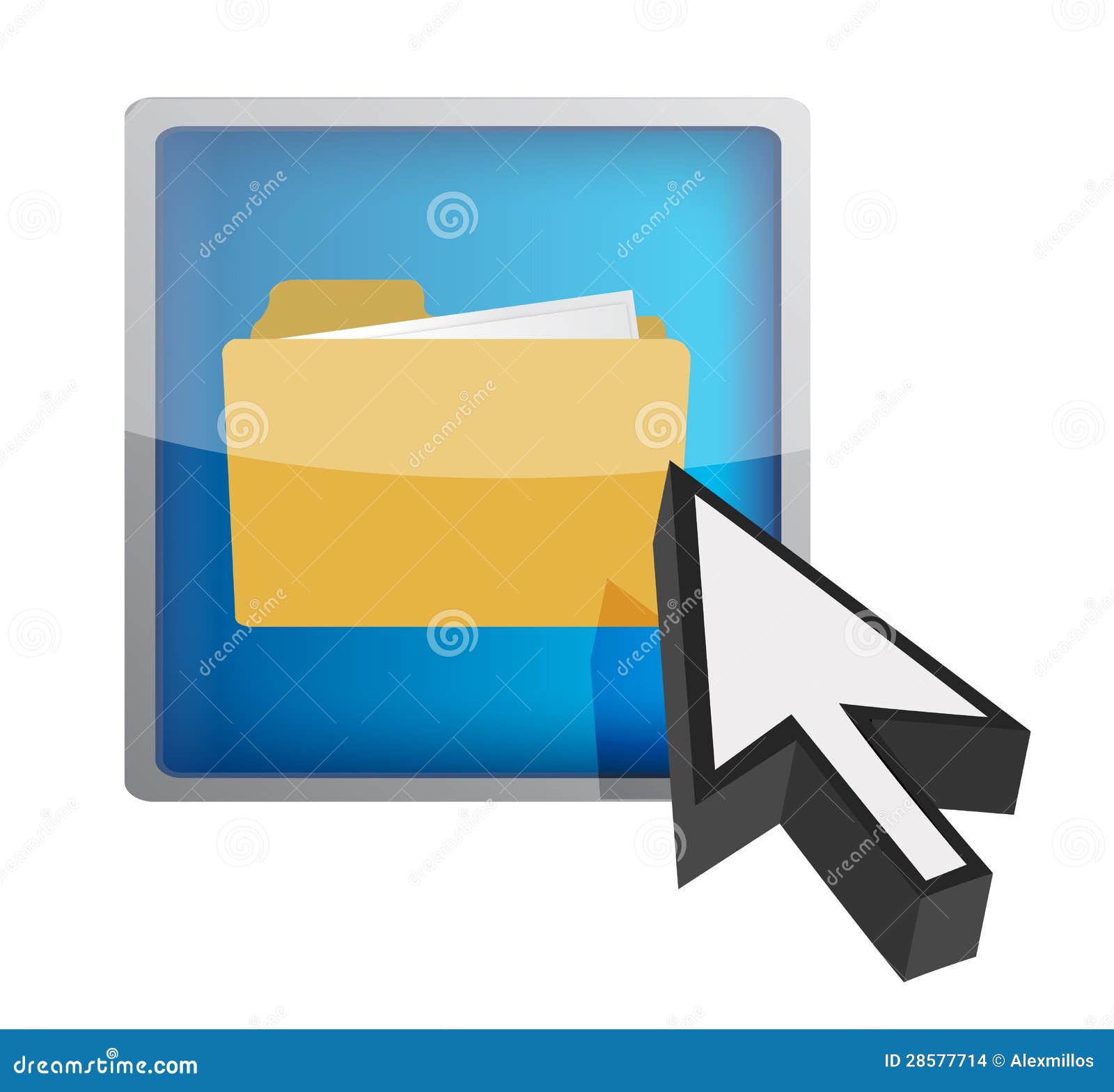 Folder icon graphic stock illustration. Illustration of note - 28577714