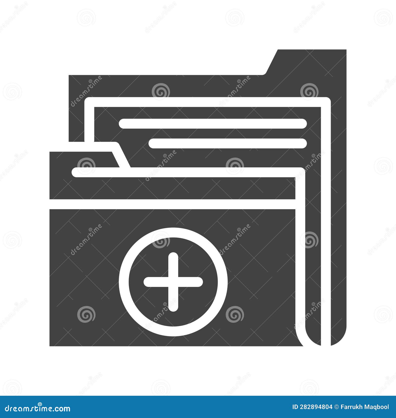 Folder Icon Image. stock vector. Illustration of document - 282894804