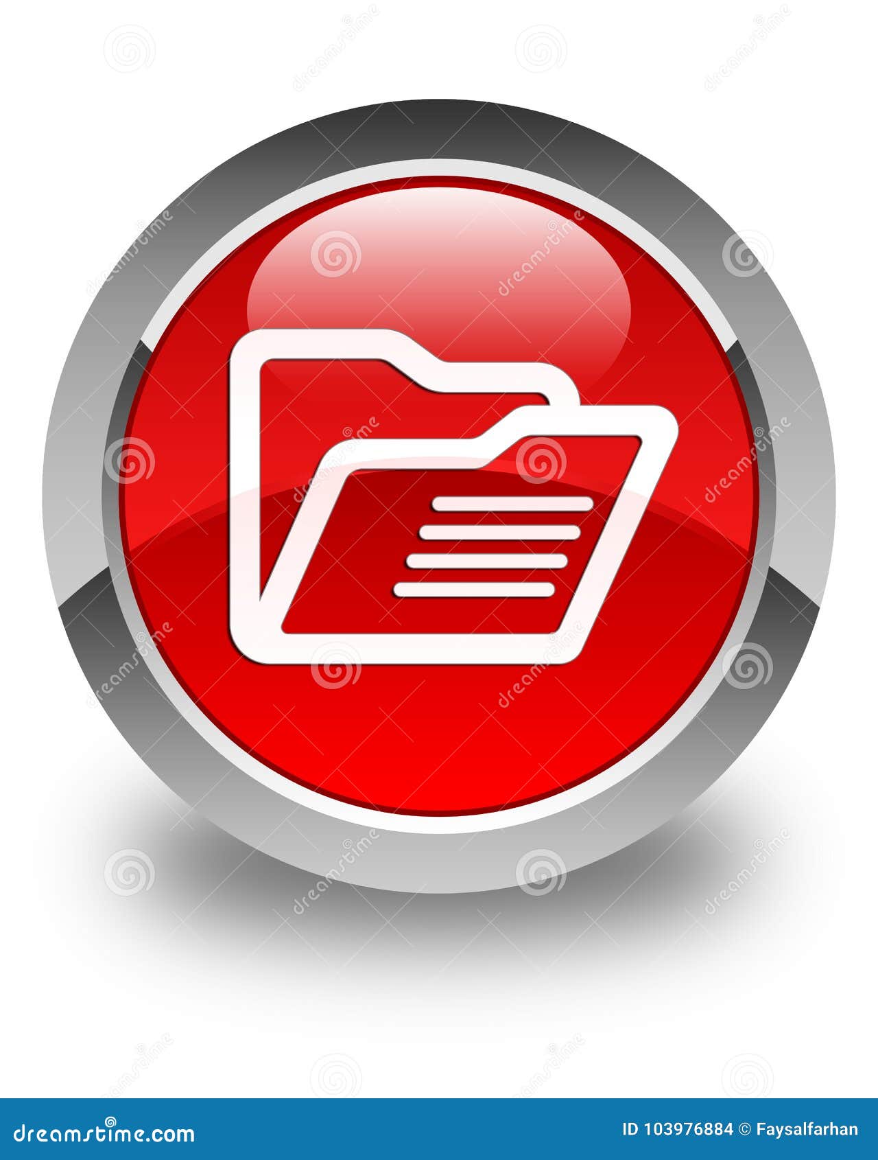 Folder Icon Glossy Red Round Button Stock Illustration - Illustration ... Folder Icon Glossy Red Round Button Stock Illustration - Illustration ...