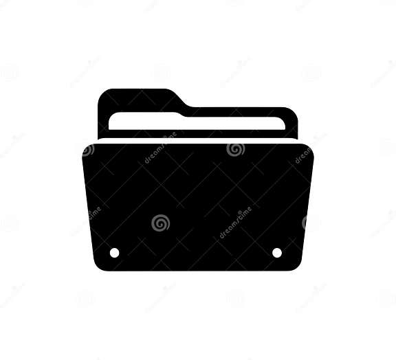 Folder Icon Modern Simple Vector Minimal Stock Illustration ...