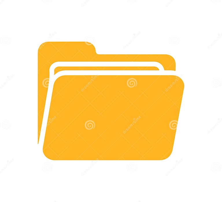 Folder Icon Modern Simple Vector Minimal Stock Illustration ...