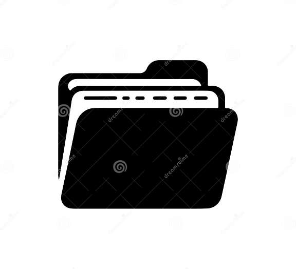 Folder Icon Modern Simple Vector Minimal Stock Illustration ...