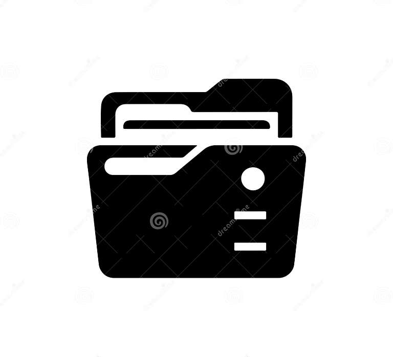 Folder Icon Modern Simple Vector Minimal Stock Illustration ...