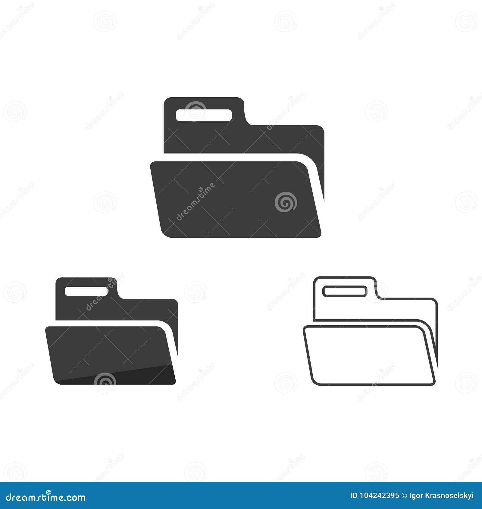 Folder Icon. Set Folders Icon. Web Icon. Flat Style Stock Vector ... Folder Icon. Set Folders Icon. Web Icon. Flat Style Stock Vector ...