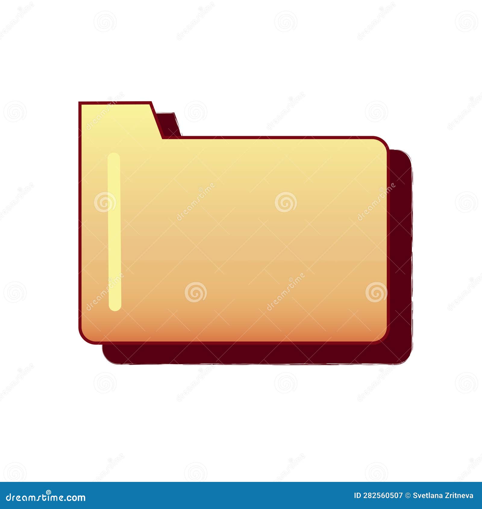 Folder Icon Sign. Retro PC User Interface Aestetic. Cartoon Vector ...