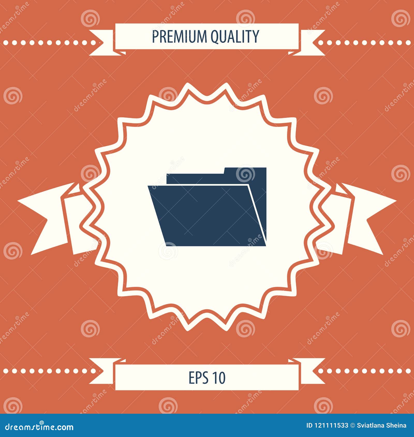 Folder icon symbol stock vector. Illustration of file - 121111533