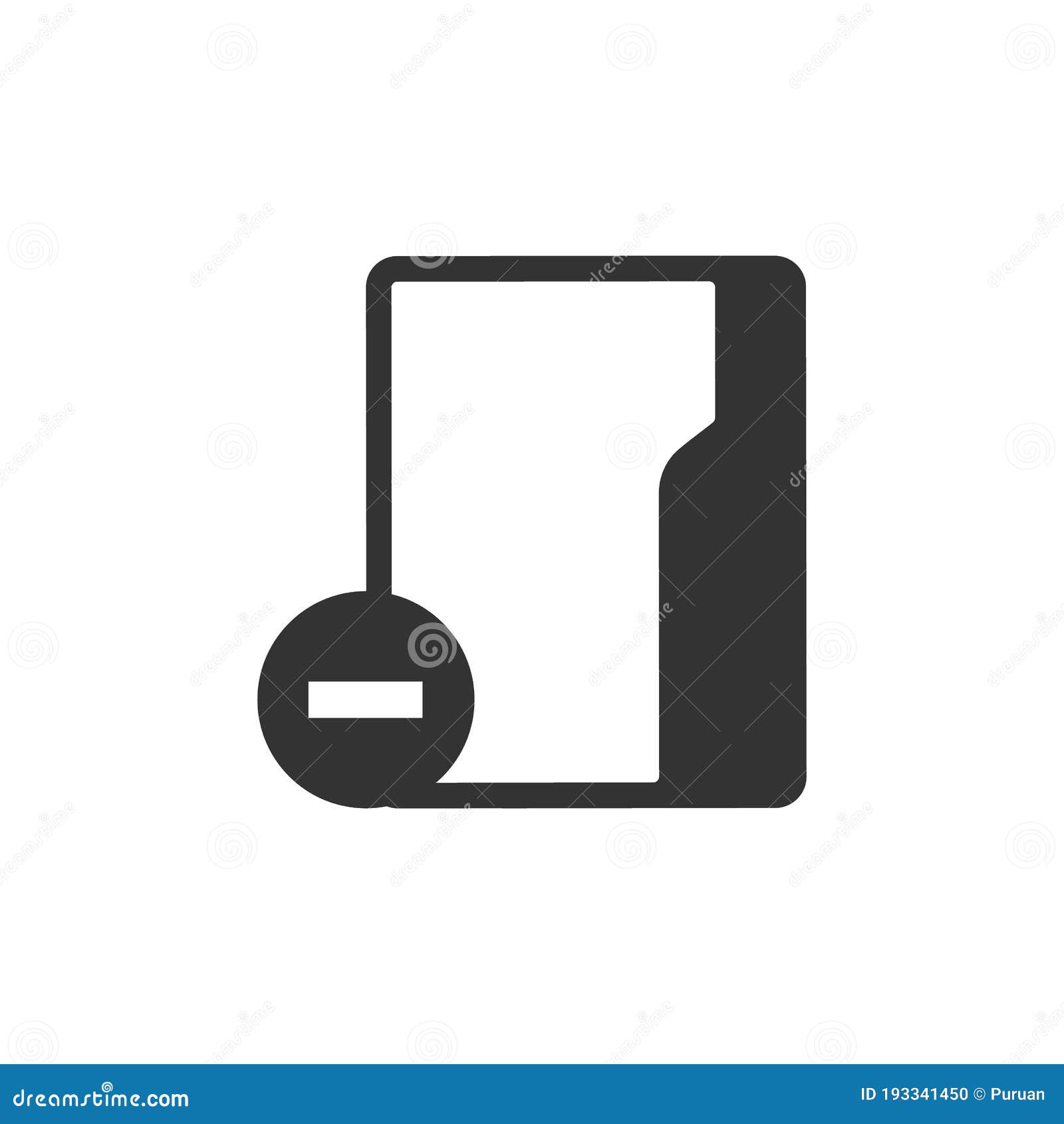 BW Icons - Folder stock vector. Illustration of empty - 193341450