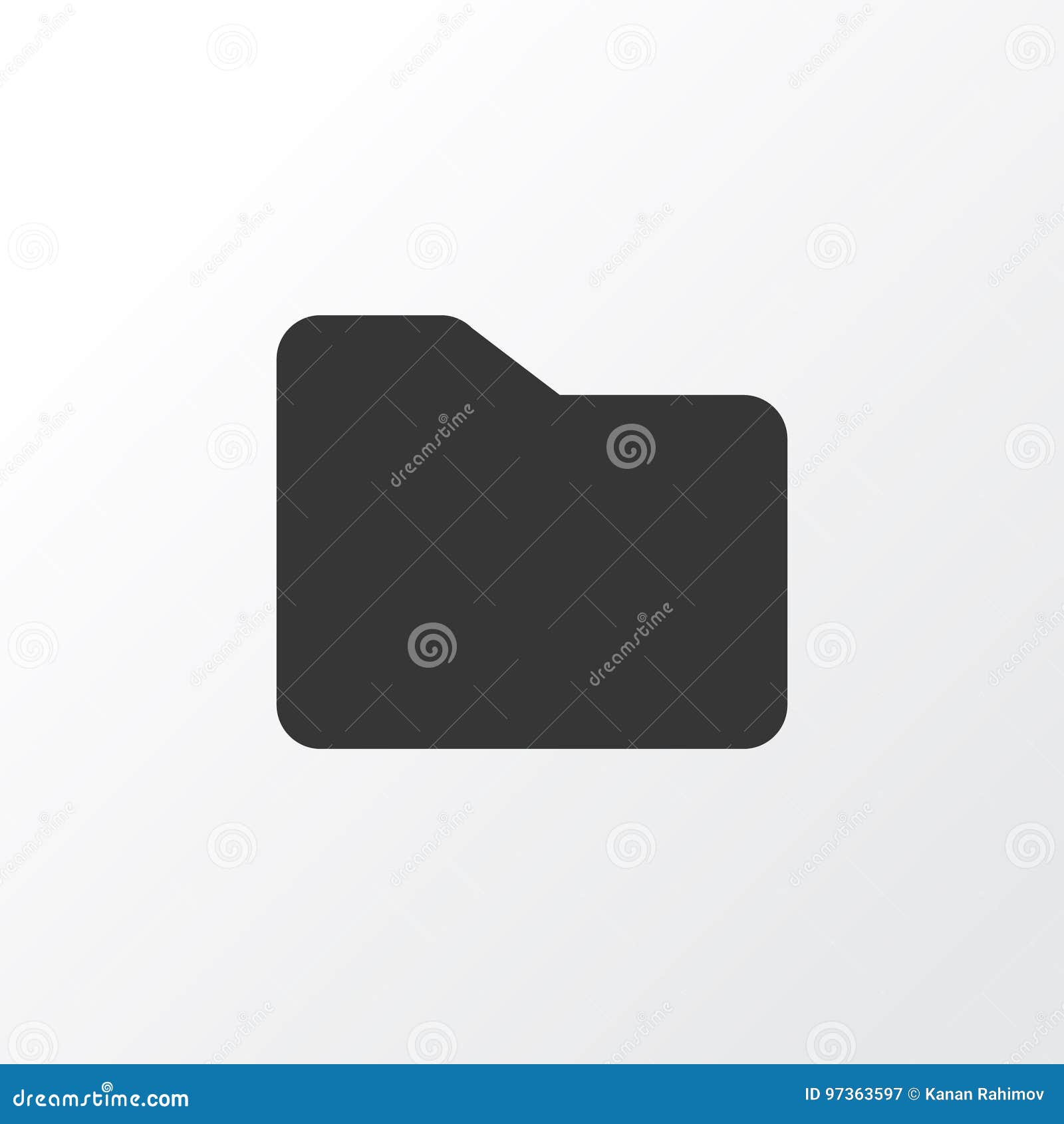 Folder Icon Symbol. Premium Quality Dossier Element in Trendy Style ...