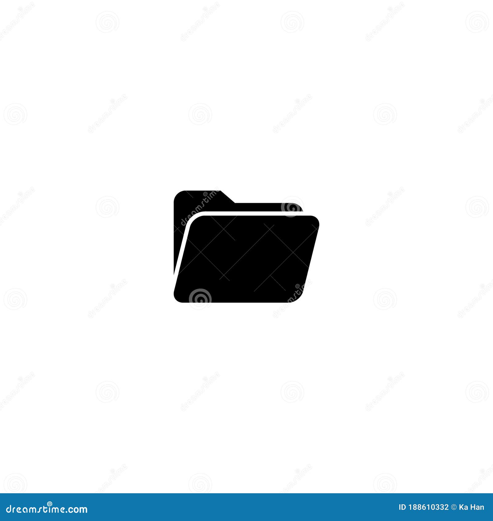 Folder Icon in Trendy Style. Archive Symbol Vector Stock Vector ...