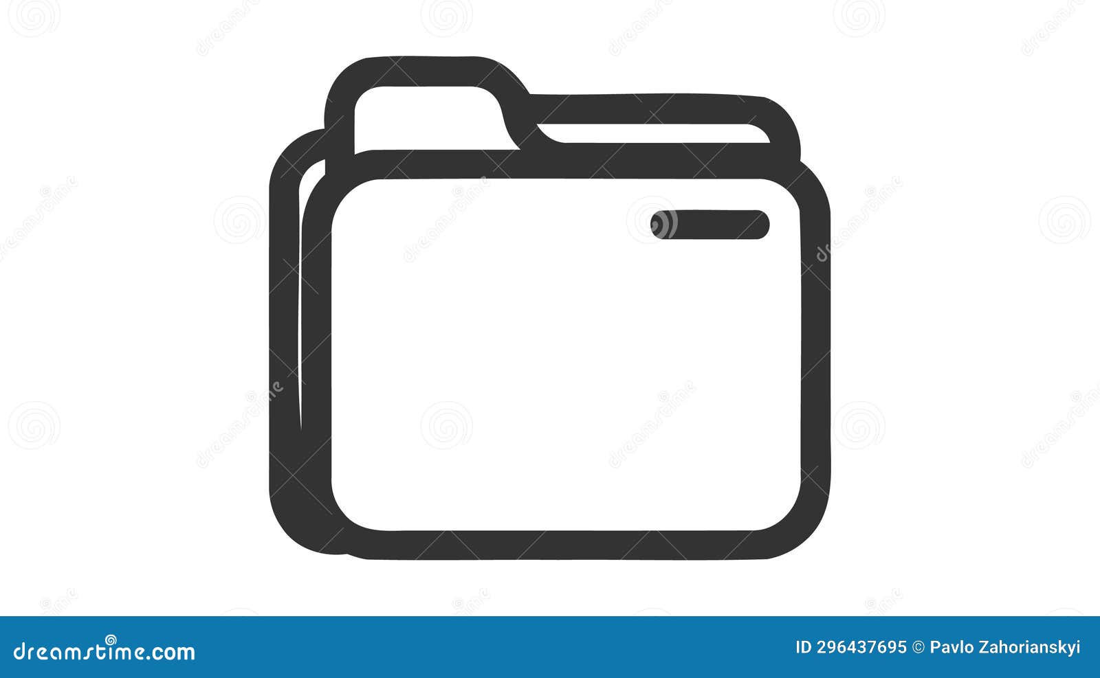 Folder Icon Vector Design Element on White Background Stock ...