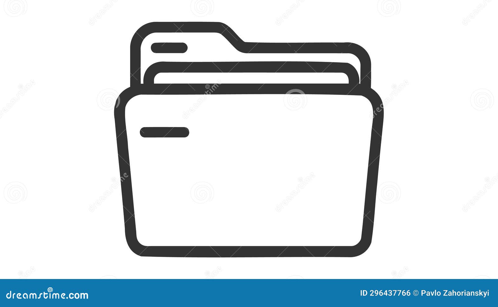 Folder Icon Vector Design Element on White Background Stock ...