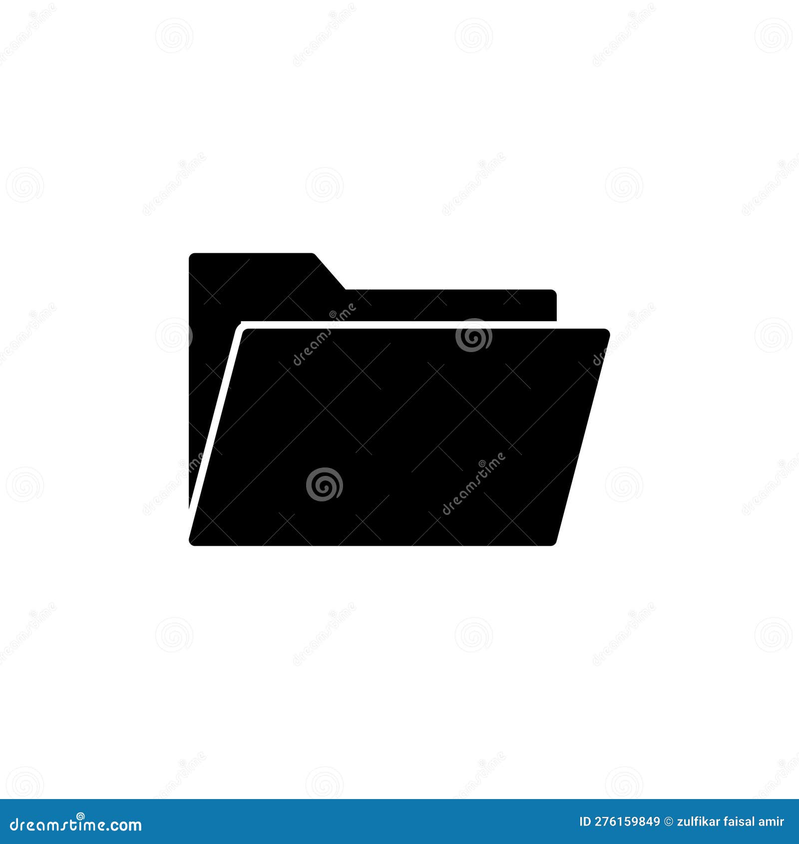 Folder Icon. Document Folder Icon Stock Vector - Illustration of attach ...